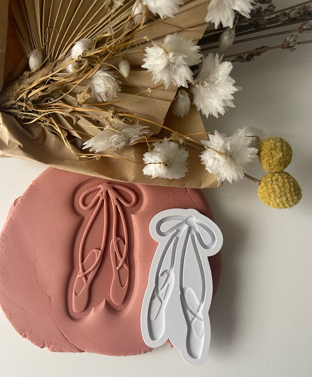 Ballet Shoes Cookie Cutter & Fondant Stamp, Debosser, Cookie Stamp ...