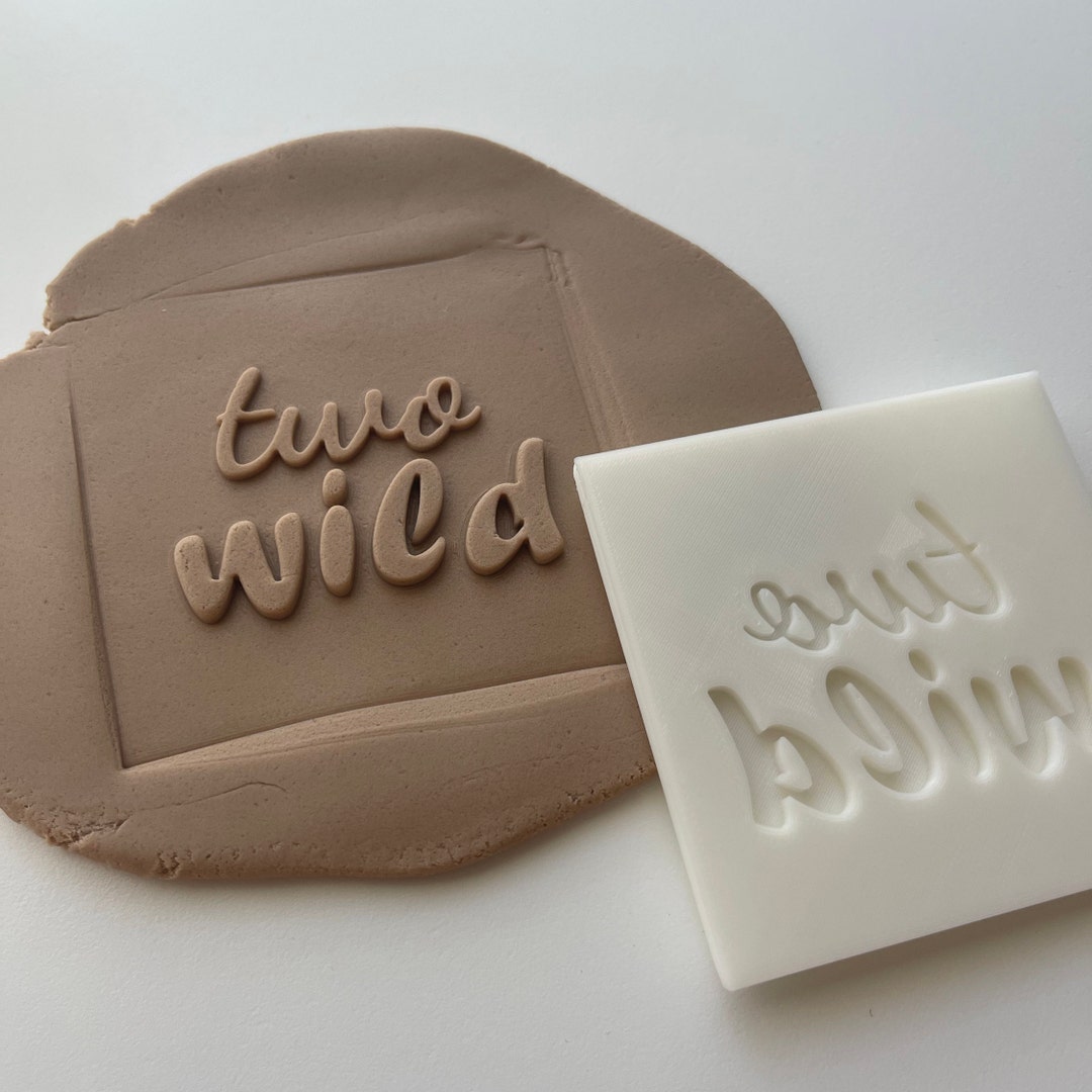Two Wild Cookie Cutter & Fondant Stamp, Debosser, Second Birthday ...