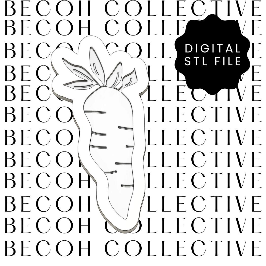 Carrot Cookie Stamp & Cutter STL File (digital Download) - Etsy