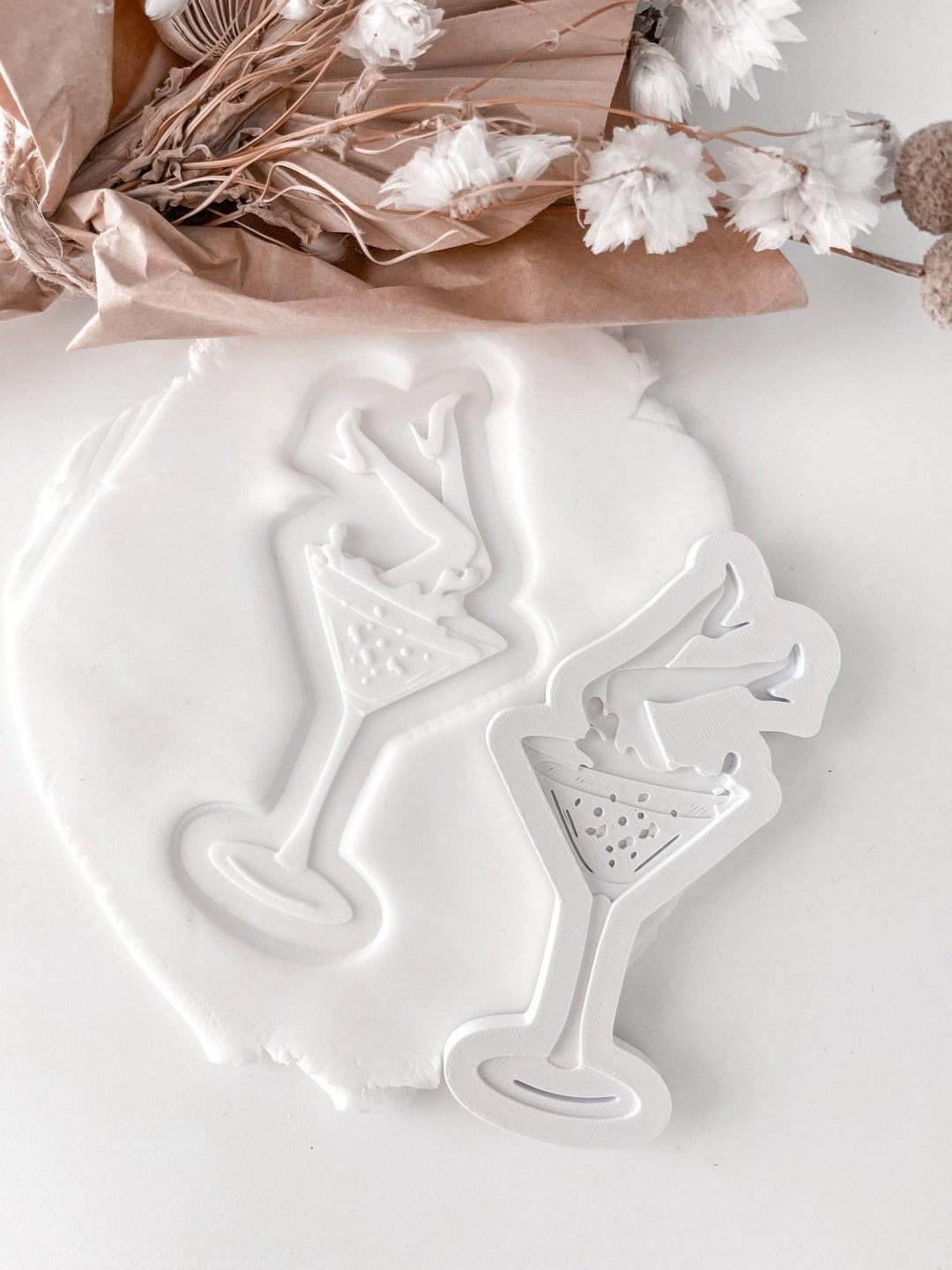 Heels up Cocktail Cookie Stamp & Cutter, Hens Party - Etsy