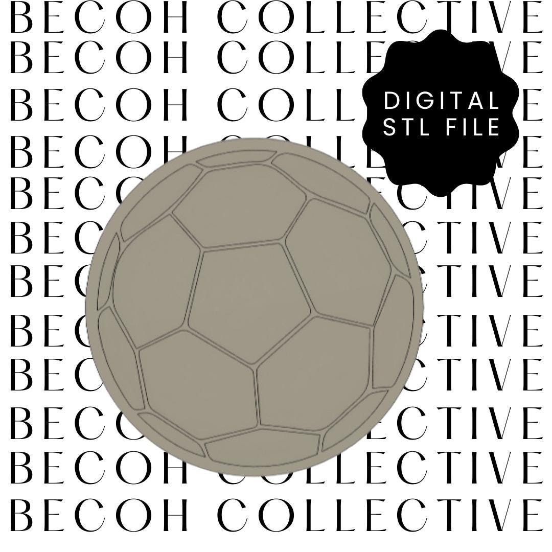 Digital STL File Soccer Ball Cookie Stamp & Cutter, STL File, Digital ...