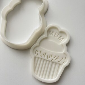 Cupcake for Mum Cookie Cutter & Fondant Stamp, Debosser, Mothers Day ...