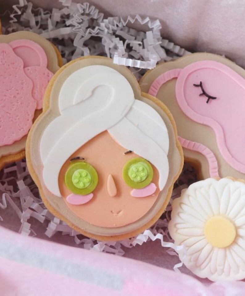 Spa Day Facial Cookie Cutter & Fondant Stamp, Debosser, Spa Themed ...