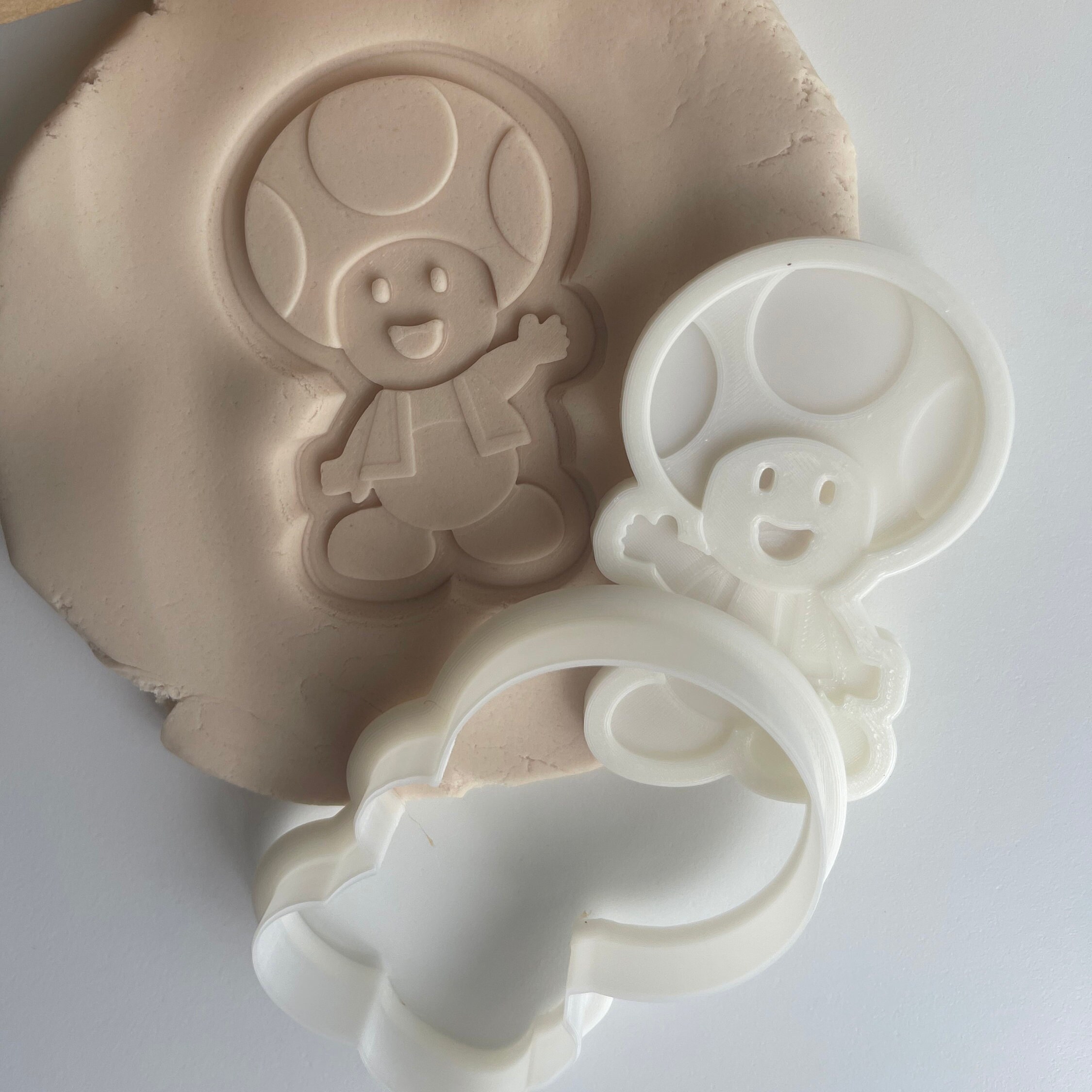 Toad Cookie Cutter & Fondant Stamp Debosser Mario Bros - Etsy