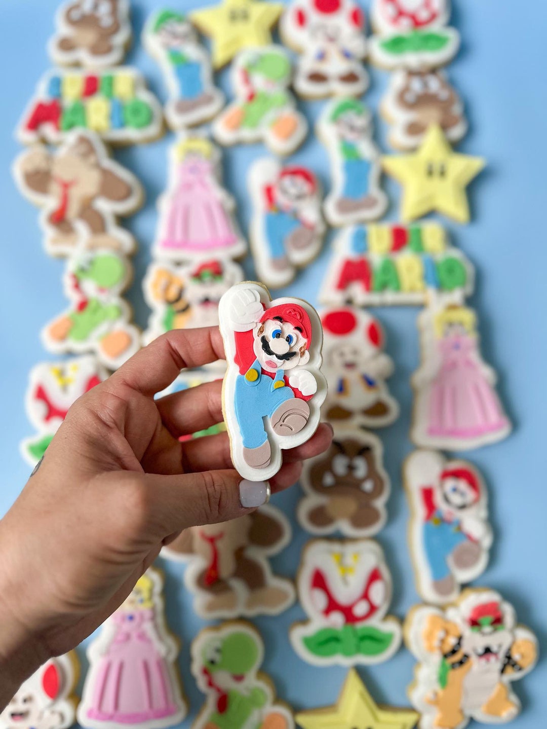 Super Mario Cookie Cutter & Fondant Stamp, Debosser, Mario Bros, Super ...