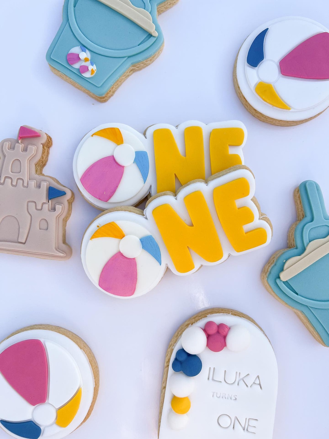 Beach Ball ONE Cookie Stamp & Cutter, Beach Birthday Cookies - Etsy