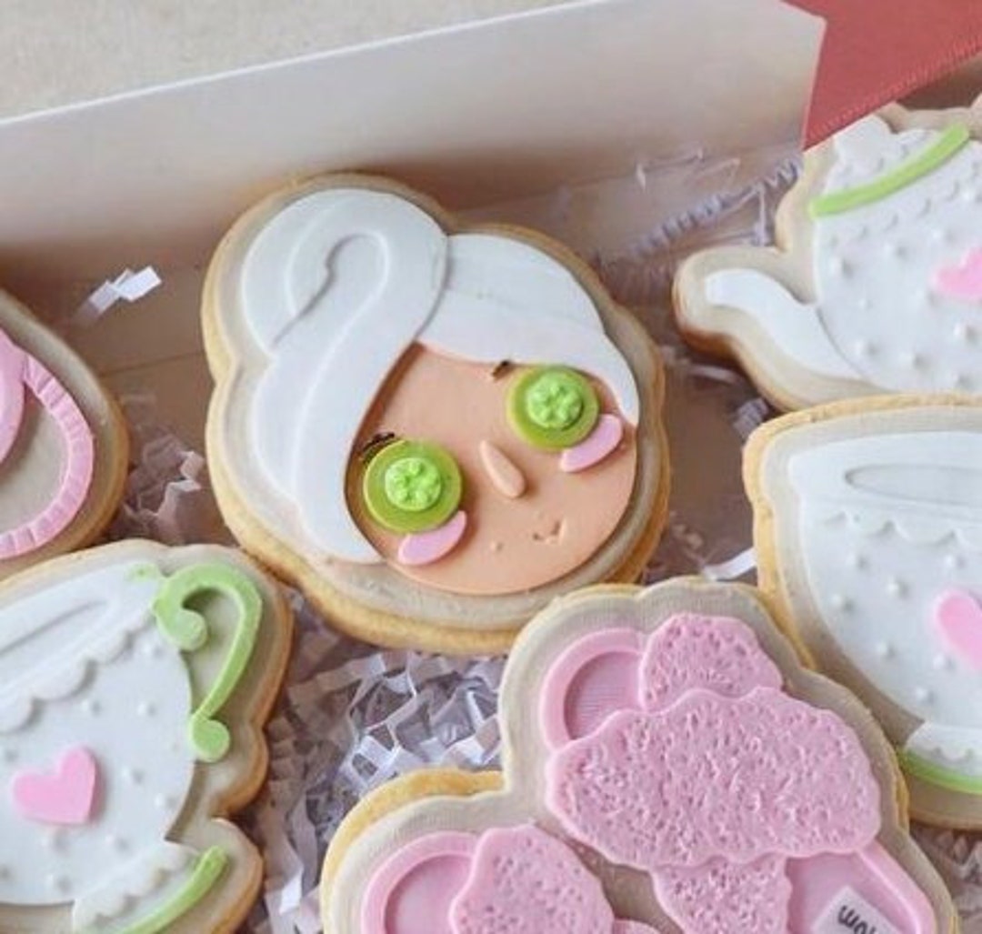 Spa Day Facial Cookie Cutter & Fondant Stamp, Debosser, Spa Themed ...