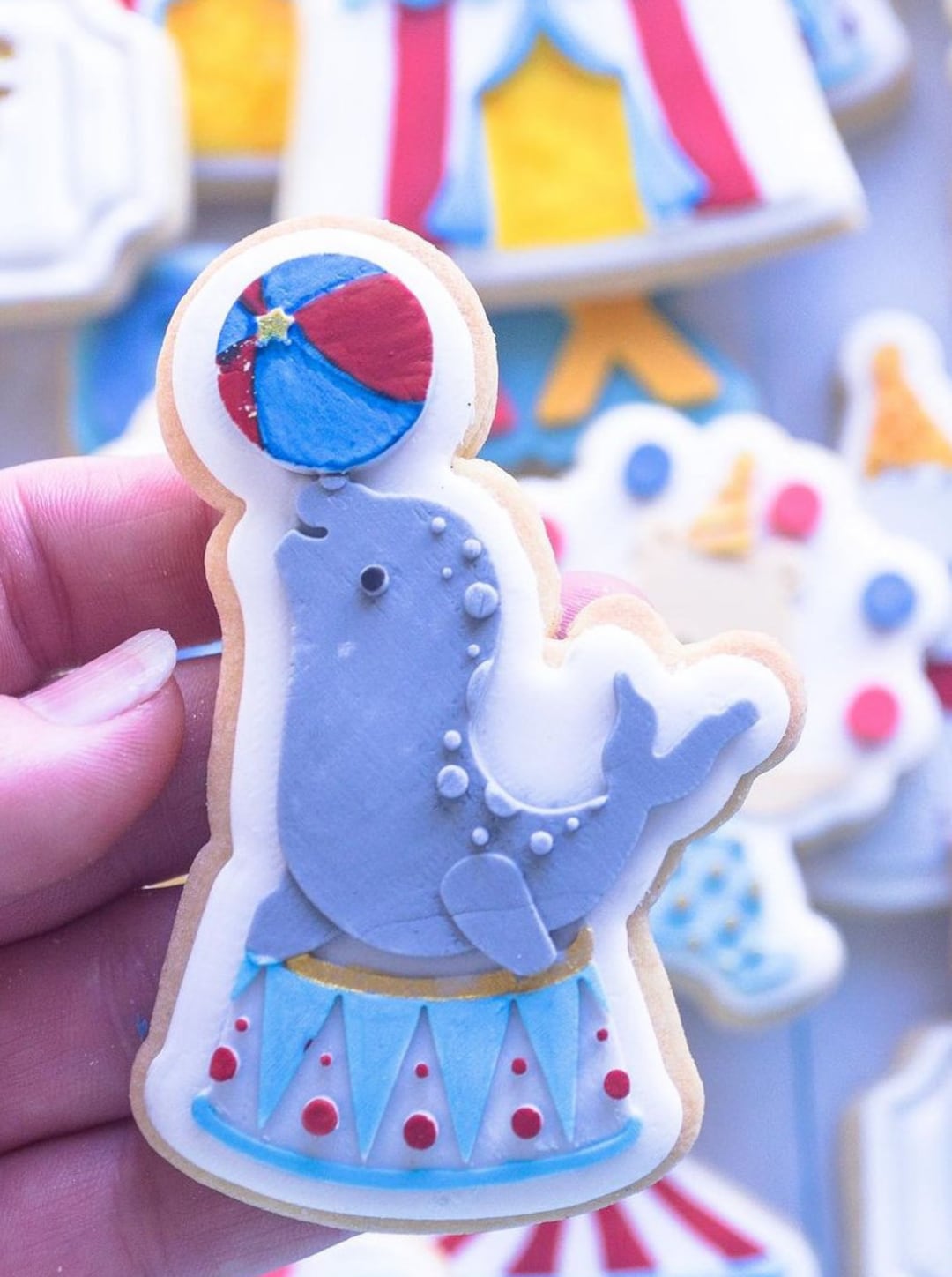 Circus Seal Cookie Cutter & Fondant Stamp, Debosser, Seal Cookie Stamp ...