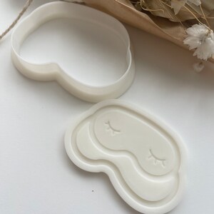 Sleep Mask Cookie Cutter & Fondant Stamp Debosser Spa Themed - Etsy