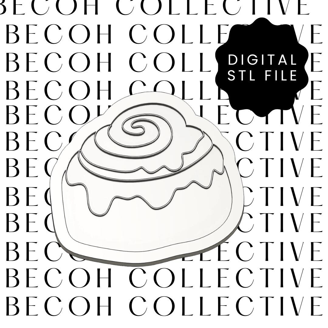 Cinnamon Bun Cookie Stamp & Cutter STL File (digital Download) - Etsy