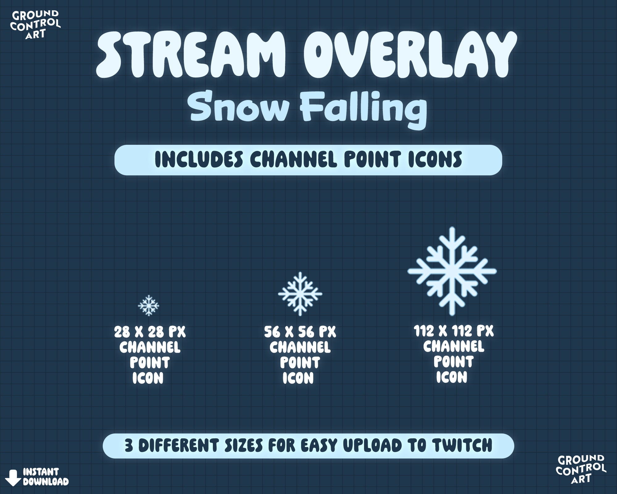 Snow Falling Animated Overlay | Great for Twitch, Stream Background ...