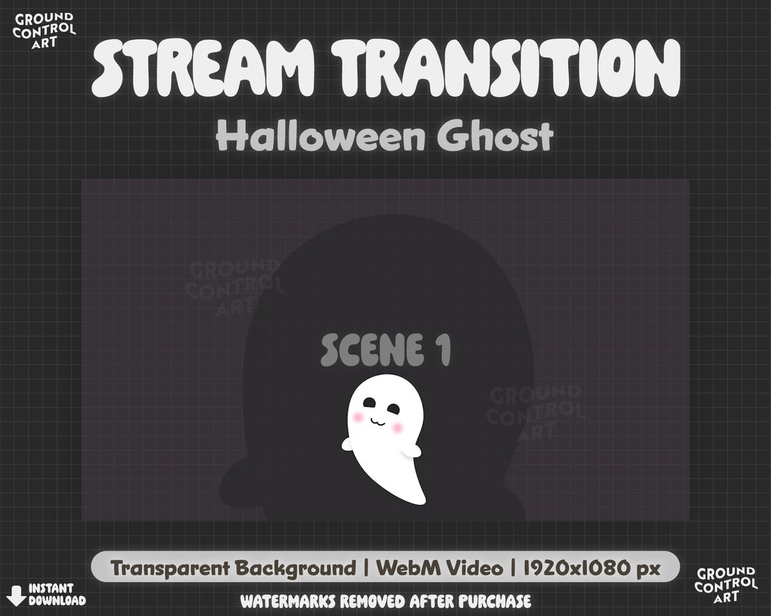 Stream Transition | Animated Ghost Shadow | Spooky Halloween Horror ...