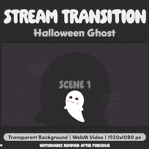 Stream Transition | Animated Ghost Shadow | Spooky Halloween Horror ...