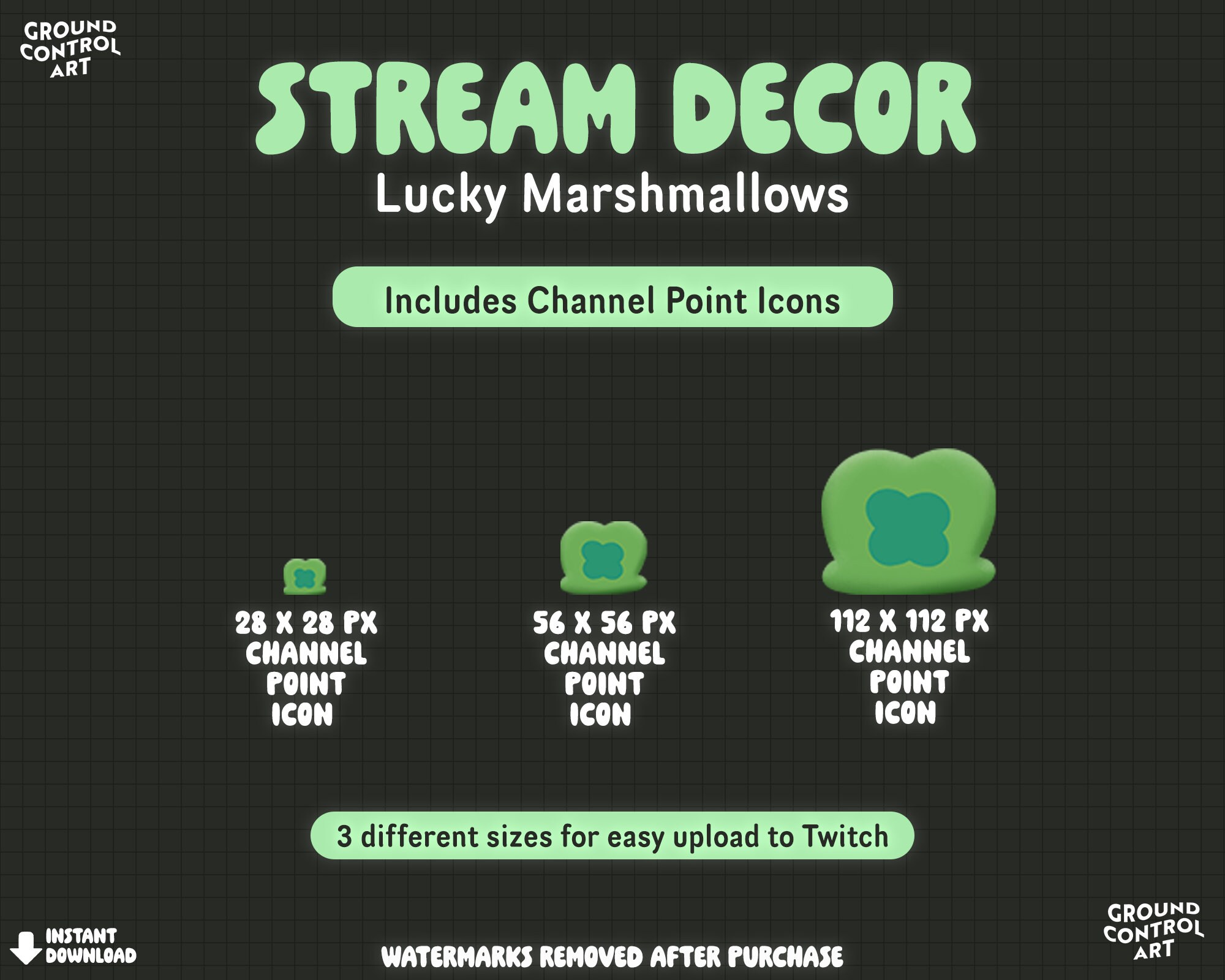 Lucky Marshmallows Animated Overlay for Livestream | Transparent ...