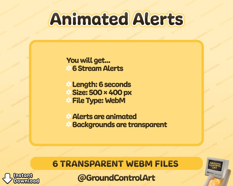 Twitch Stream Alerts | Cute Animated Daisy Flower Alerts | New Follower ...