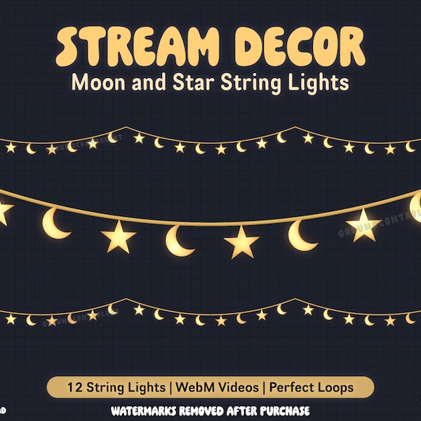 Moon String Lights - Etsy