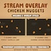 Chicken Nuggets Animated Overlay | Chicken Nuggie Transparent Animation ...
