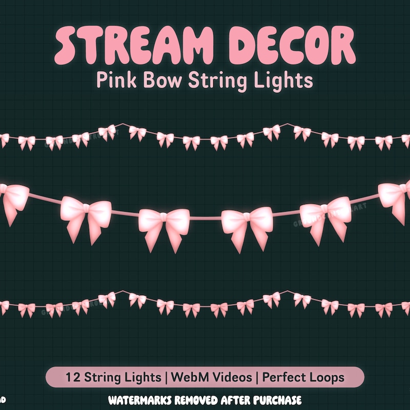 Girly Overlay for Twitch - Etsy