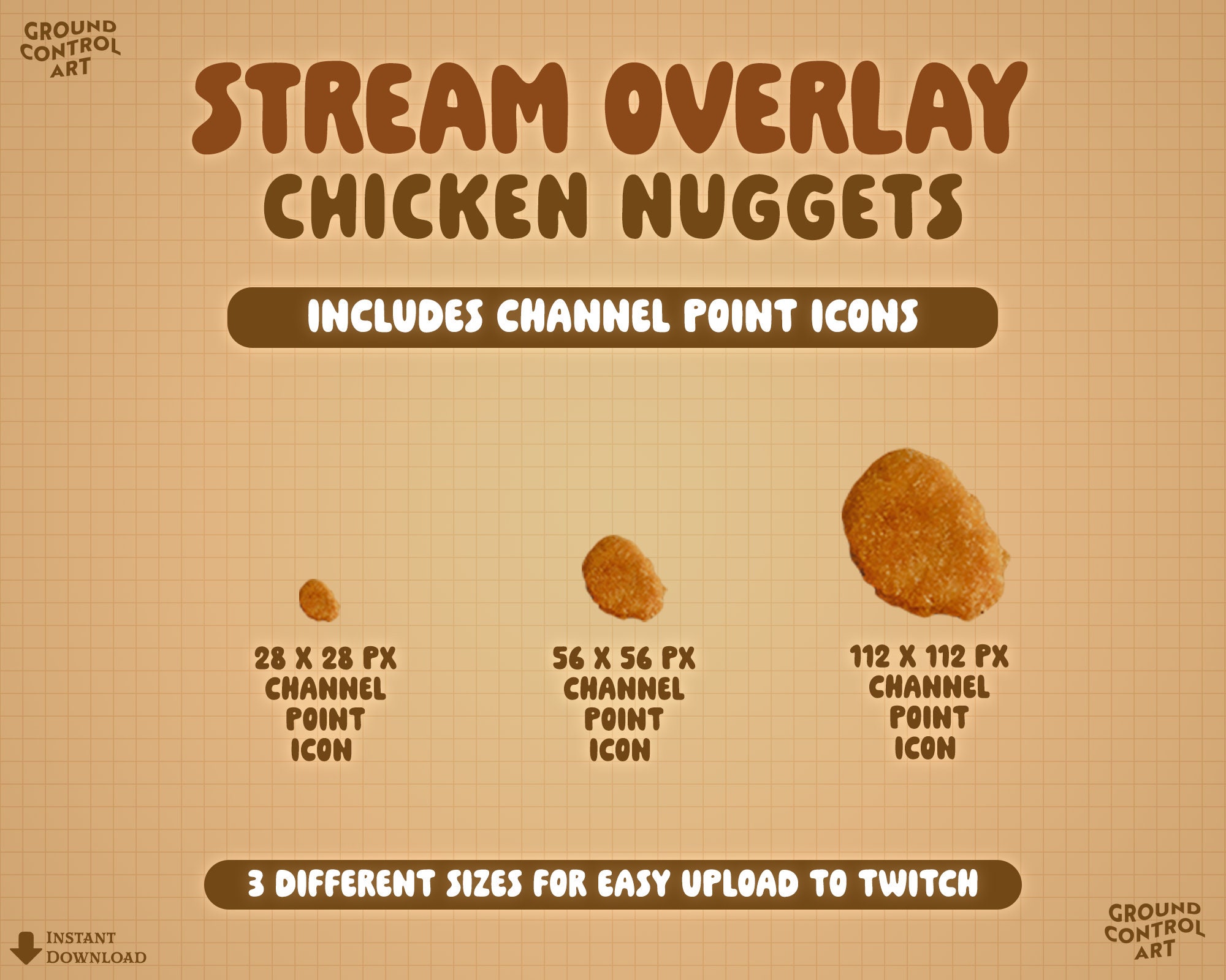Chicken Nuggets Animated Overlay | Chicken Nuggie Transparent Animation ...
