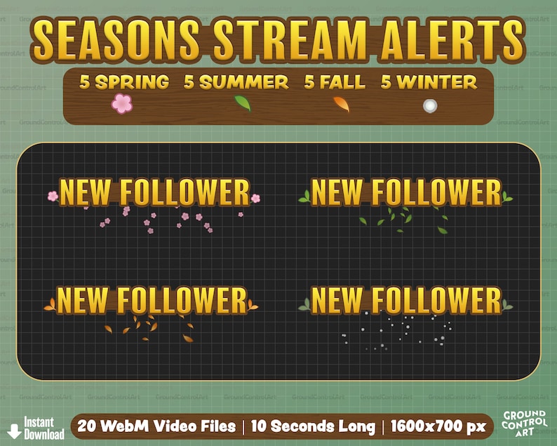 Twitch Stream Alerts | Story of Seasons Inspired Animated Alerts | New ...