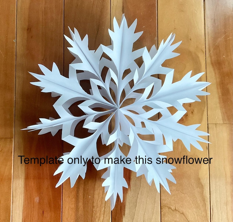 Snowflower Template Only - Etsy