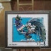 Fancy Roo Teal Rooster Vintage Jewelry Framed Art 2023 Handmade - Etsy