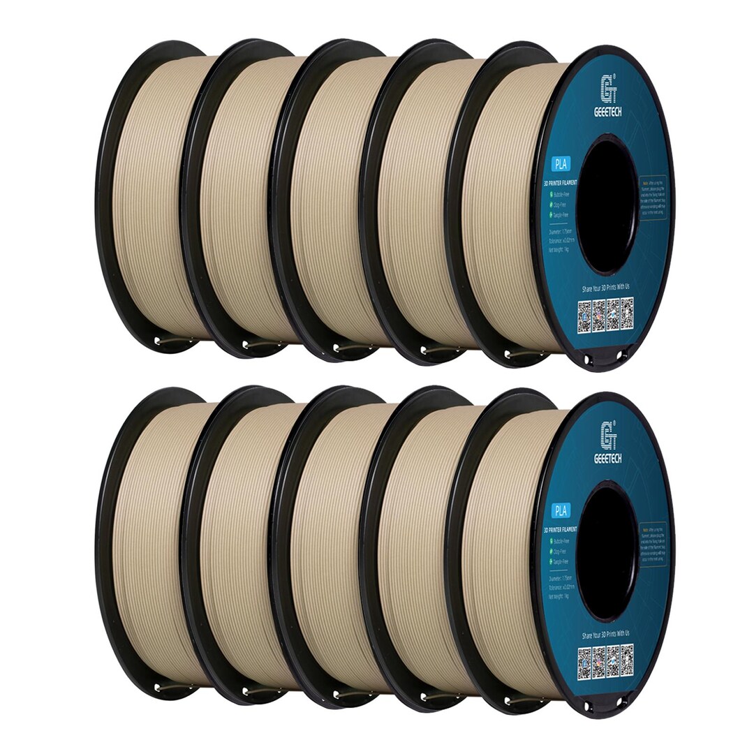 Geeetech Wood PLA Filament 10kg 1.75mm for FDM 3D Printer, Vacuum ...