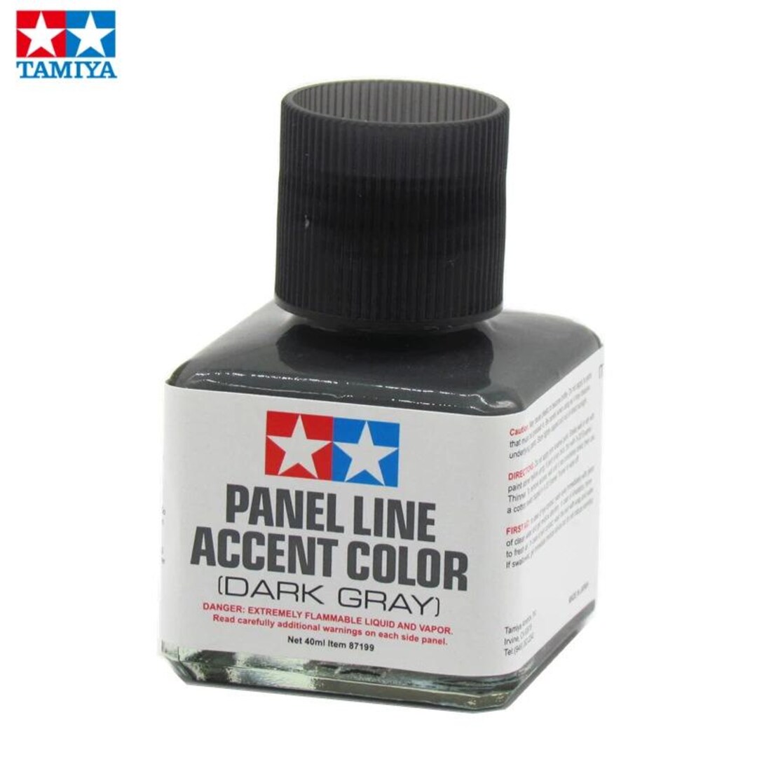 Tamiya Panel Line Accent Color – Dark Gray Pigment for Model Building ...