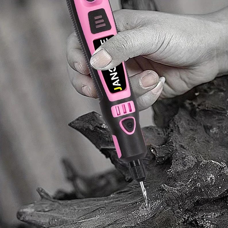 USB Cordless Rotary Tool Kit - Mini Wireless Drill for Woodworking ...
