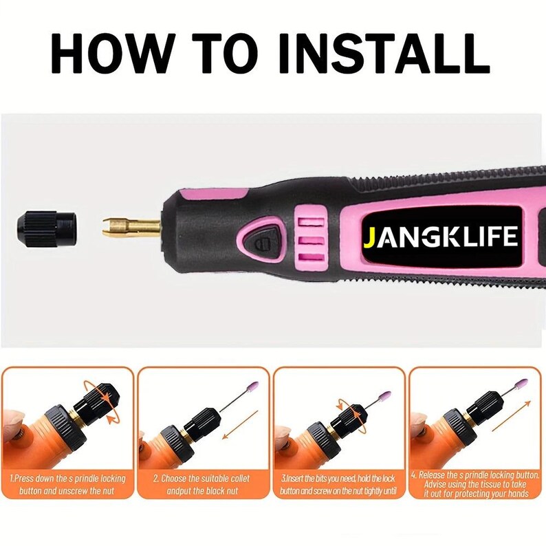 USB Cordless Rotary Tool Kit - Mini Wireless Drill for Woodworking ...