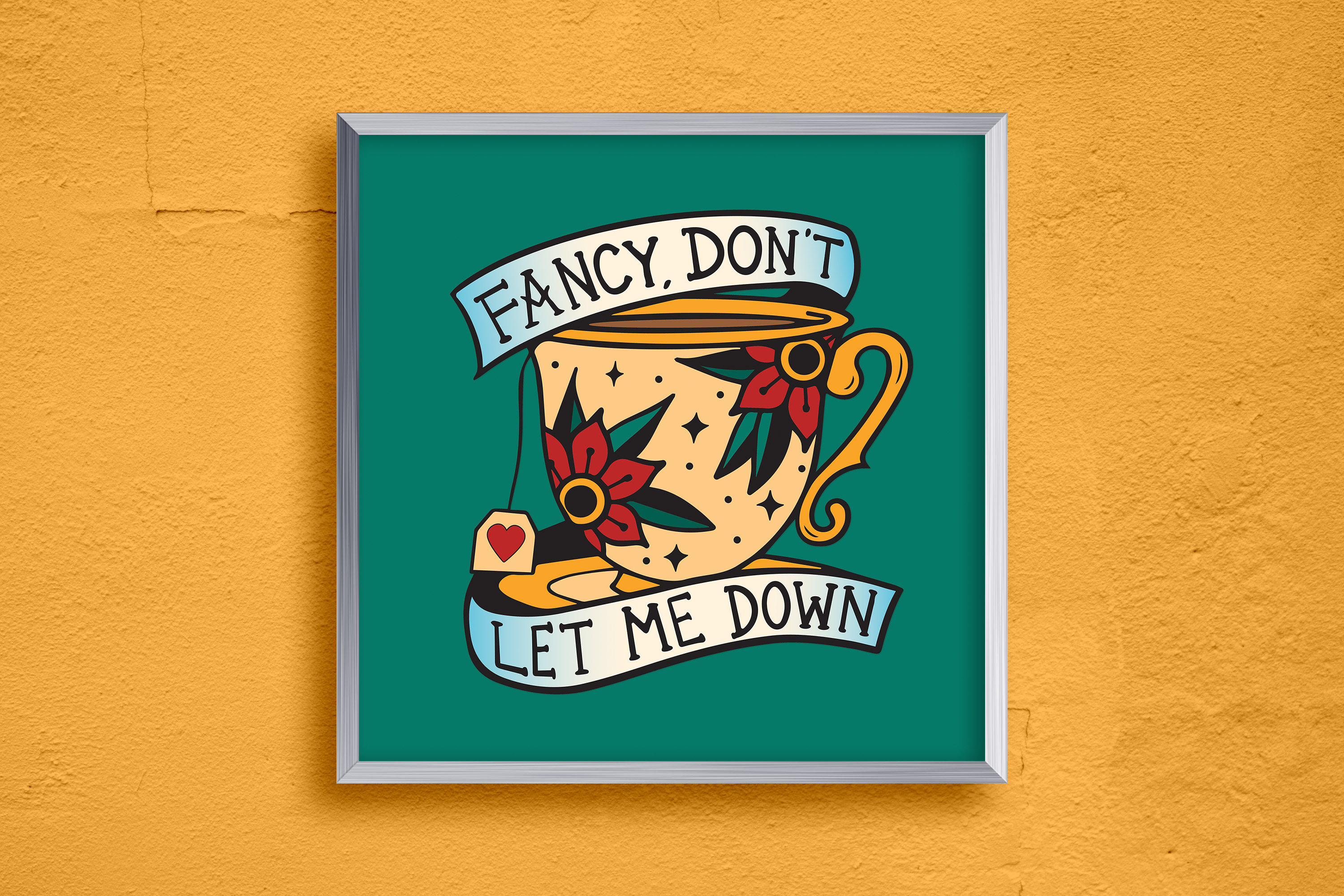 Digital Download, Wall Print Decor, American Traditional Tattoo, Reba ...