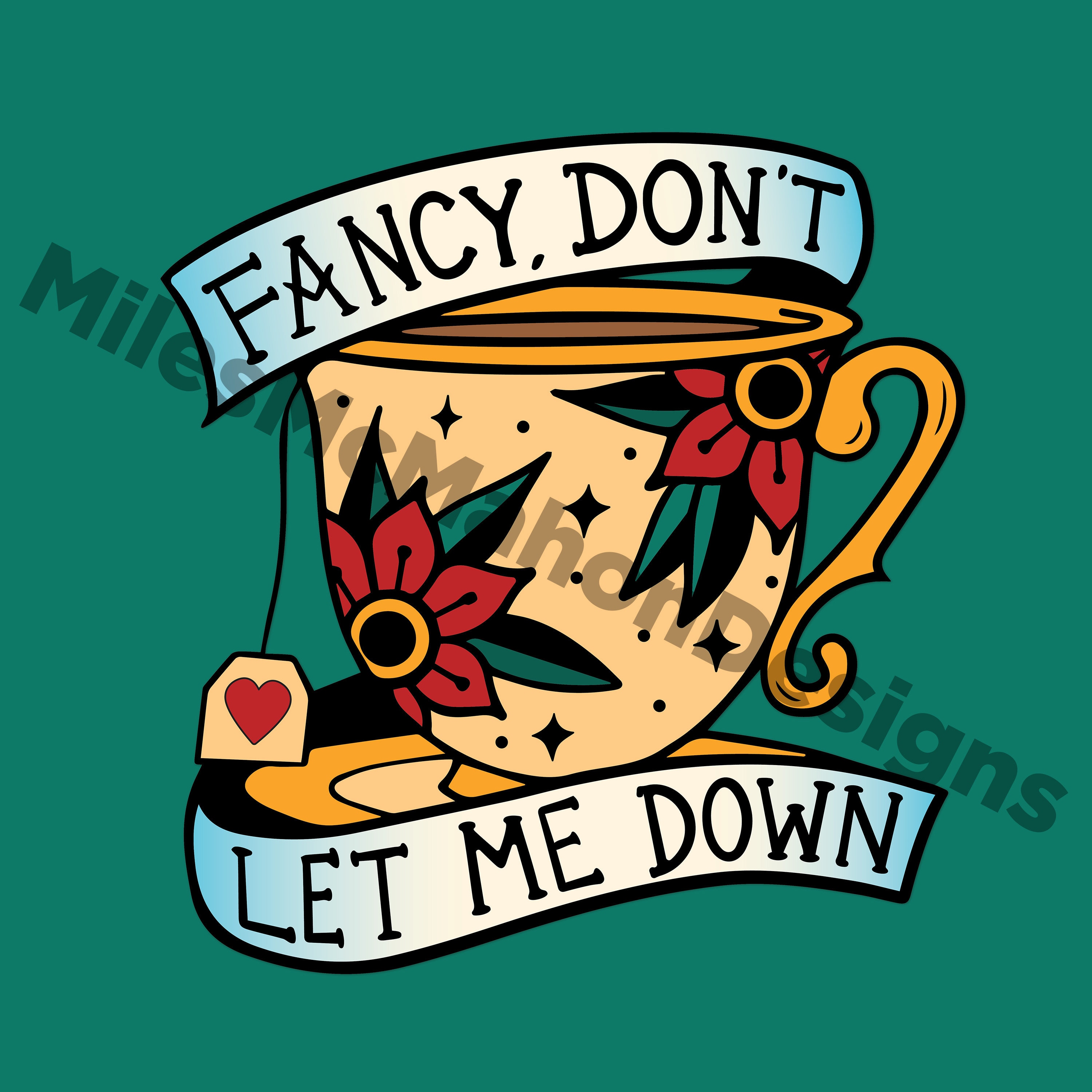 Digital Download, Wall Print Decor, American Traditional Tattoo, Reba ...