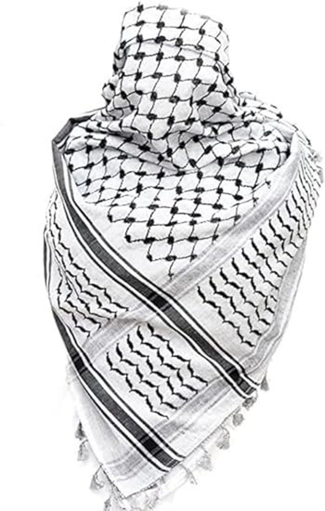 Shemagh Keffiyeh Scarf for Men and Women,100% Cotton Keffiyeh Neck Head ...