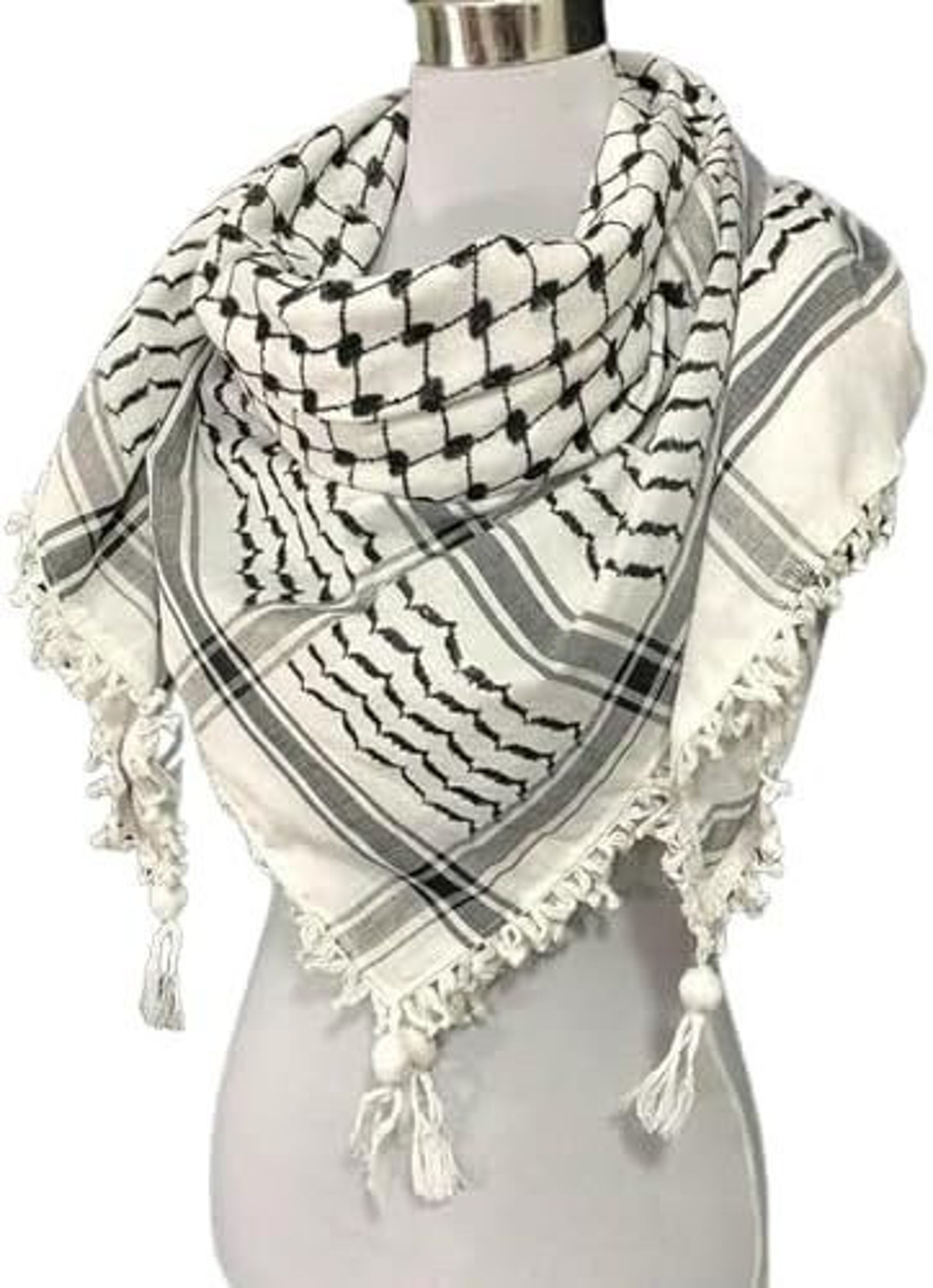 Shemagh Keffiyeh Scarf for Men and Women,100% Cotton Keffiyeh Neck Head ...