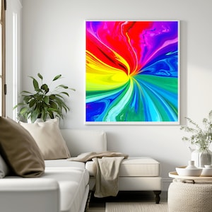 Colorful Art Print, Colorful Wall Art, Printable Wall Art, Colorful ...