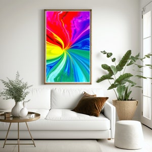Colorful Art Print, Colorful Wall Art, Printable Wall Art, Colorful ...