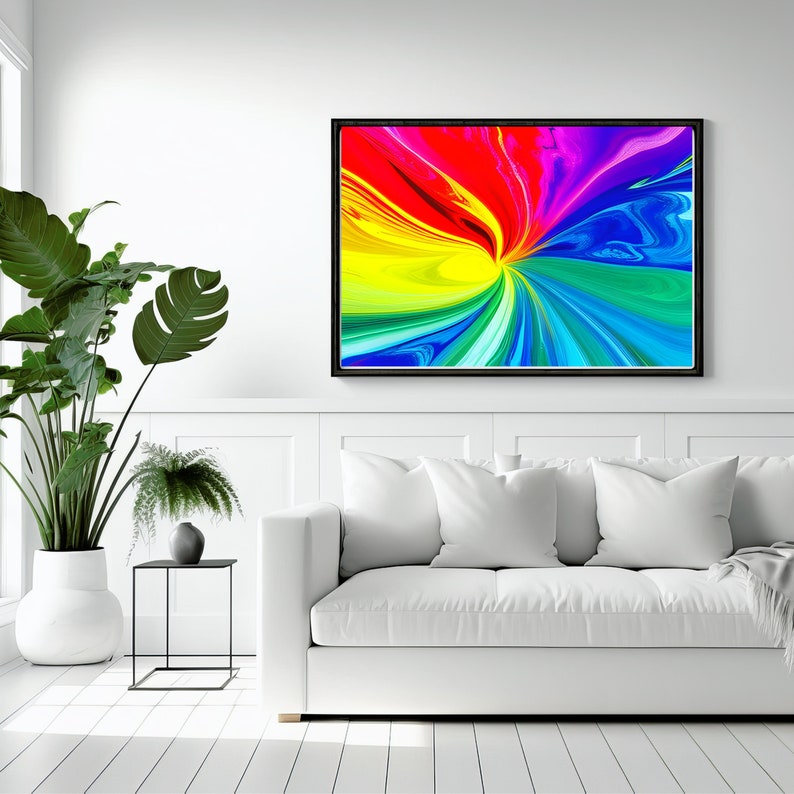 Colorful Art Print, Colorful Wall Art, Printable Wall Art, Colorful ...