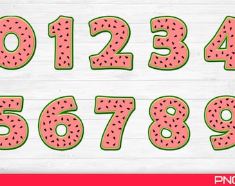 Cocomelon Watermelon Numbers - Etsy