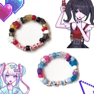 Needy Streamer Overload Kangel and Ame-chan Kandi Bracelets - Etsy