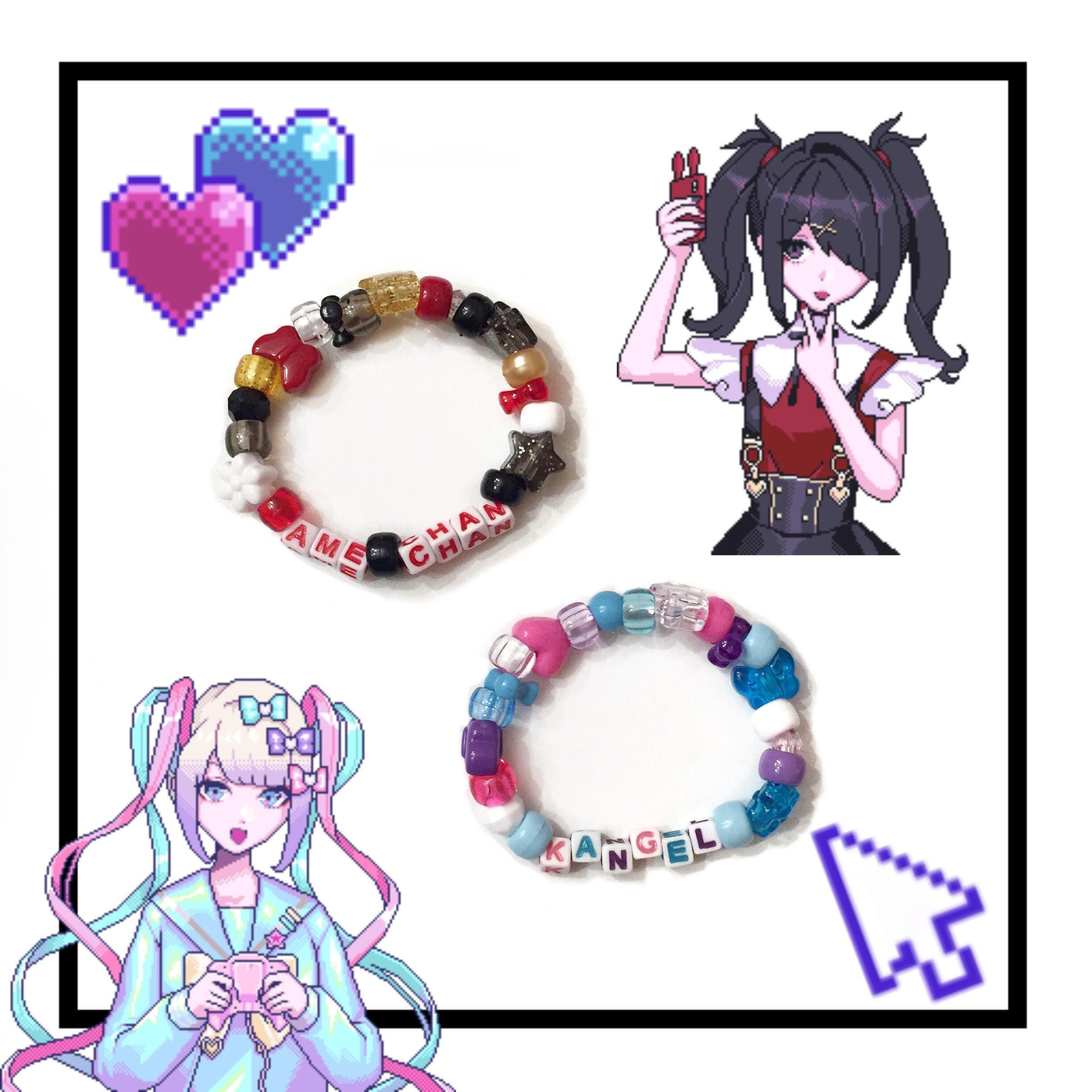 Needy Streamer Overload Kangel and Ame-chan Kandi Bracelets - Etsy