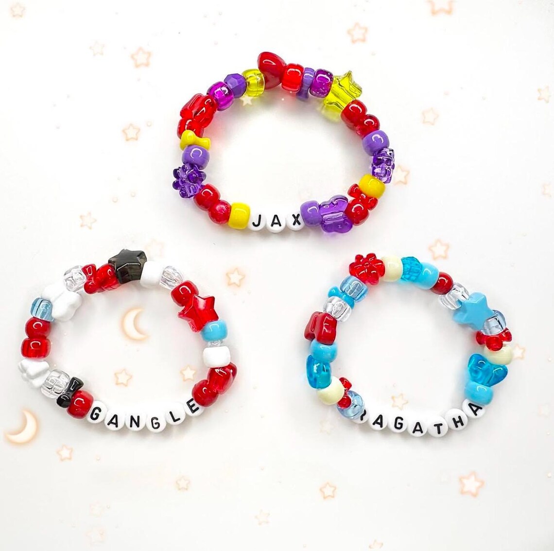 The Amazing Digital Circus Kandi Bracelets | TADC Kandi - Etsy