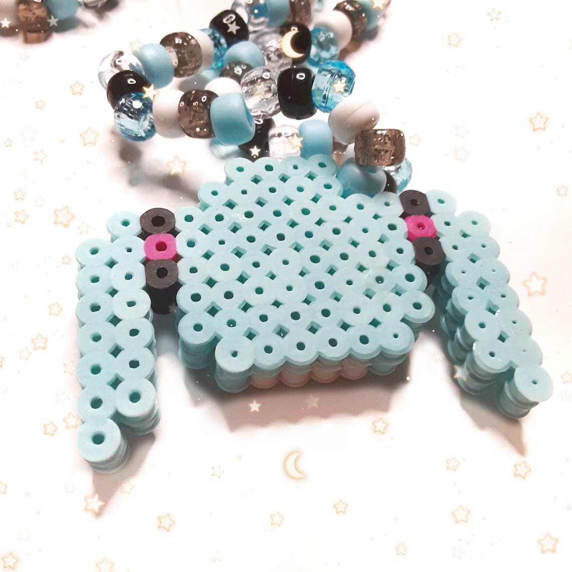 Hatsune Miku 3D Perler Bead Necklace - Etsy