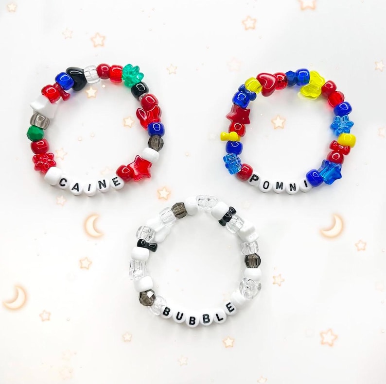 The Amazing Digital Circus Kandi Bracelets | TADC Kandi - Etsy