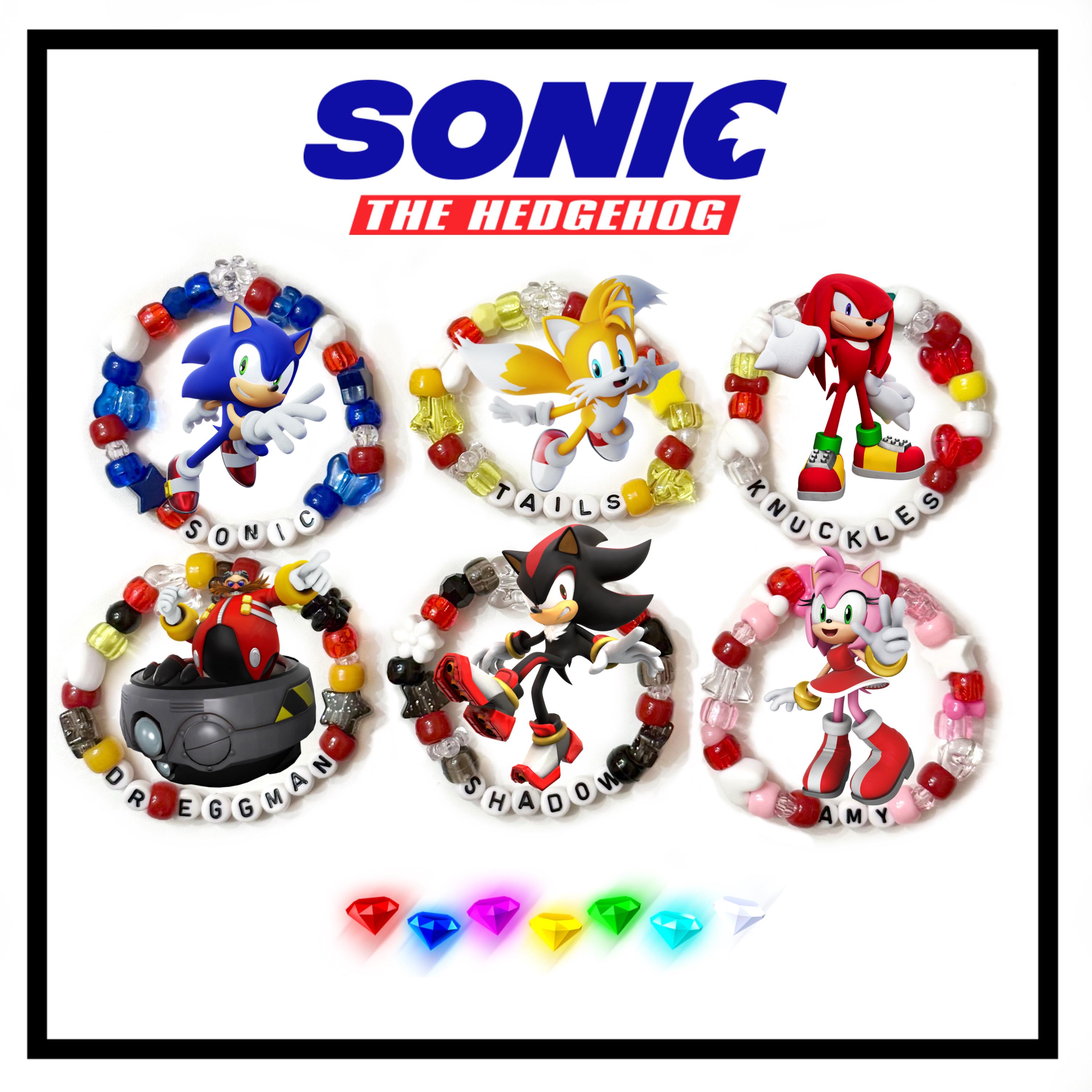 Sonic the Hedgehog Kandi Bracelets | Sonic | Tails | Knuckles | Amy ...