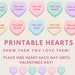 Affirmations Hearts | Printables | Love Notes for Kids | What I Love ...