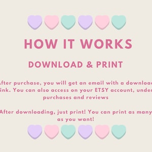 Affirmations Hearts | Printables | Love Notes for Kids | What I Love ...