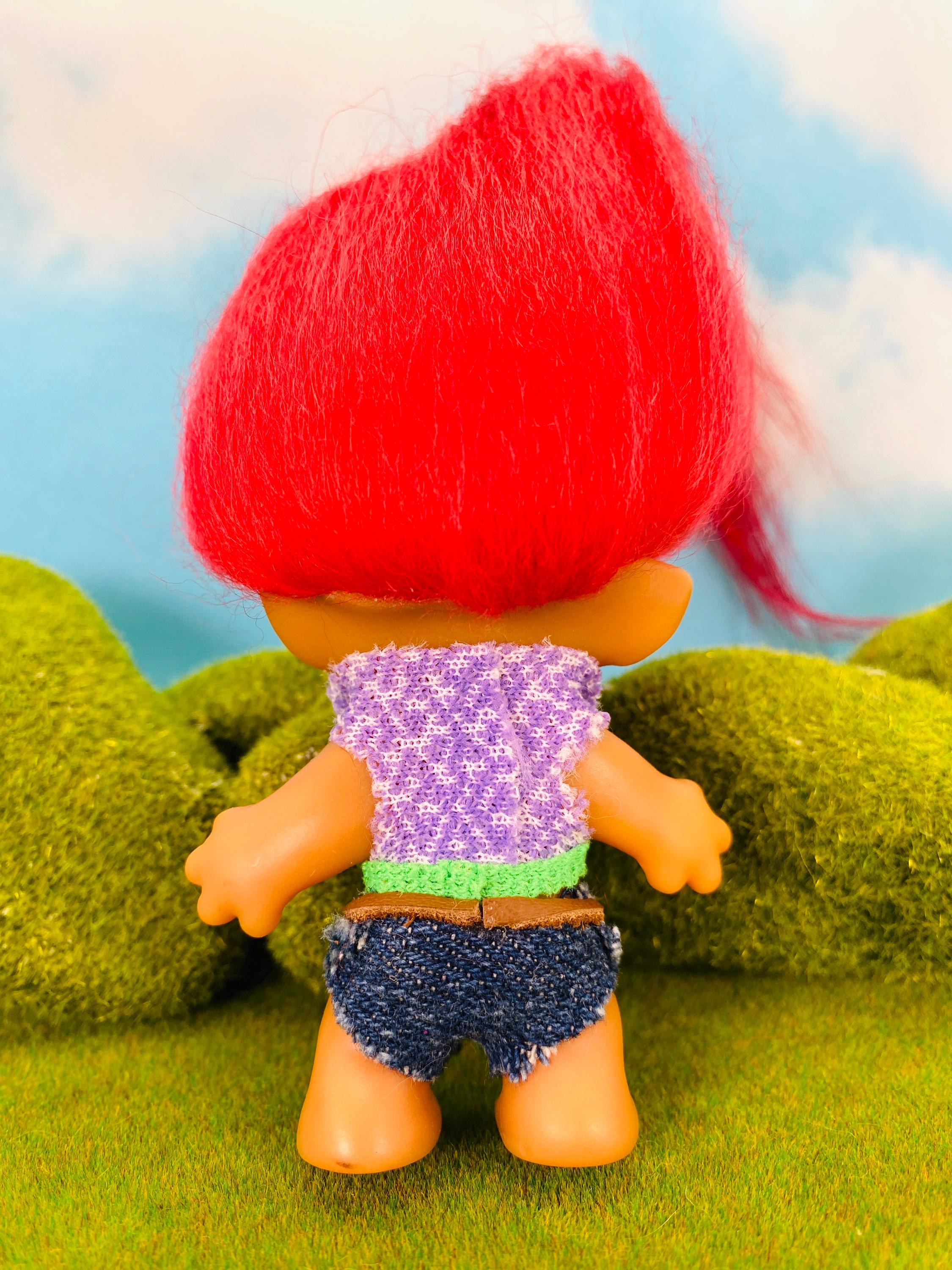 1960s Uneeda Wishnik Troll – Red Icelandic Sheepskin Hair, Handmade ...