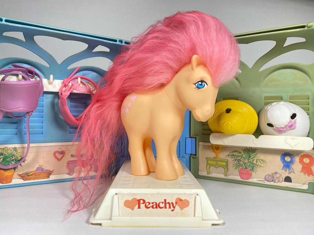Vintage My Little Pony & Playset G1 Peachy Custom With New Hand Dyed ...