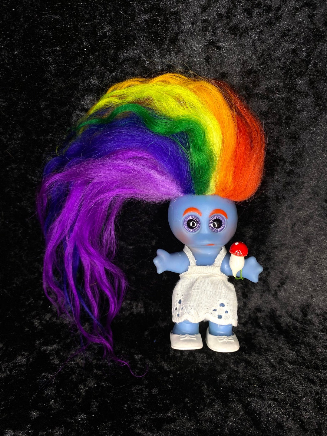 Vintage Rainbow Moon Goon Blue Alien Troll 1964 L. Khem - Etsy