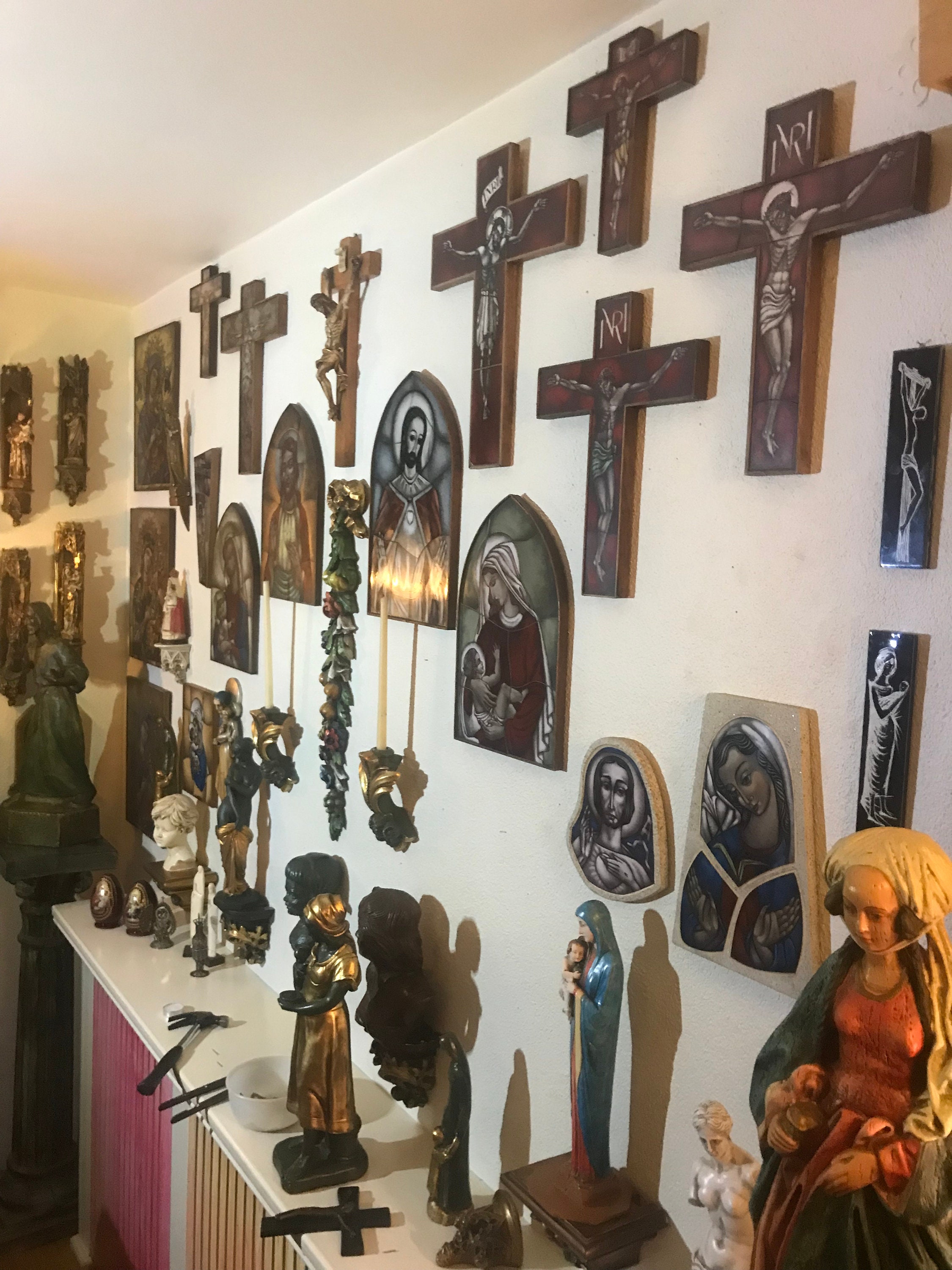 Bronze Glass Mosaic, Antique 1910 Made by Josef Anton Stocker, 14x8 Cm - Etsy